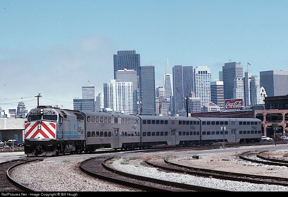 type of cars Caltrain pulled with their F40 PHs in the late eighties - Model Railroader Magazine ...