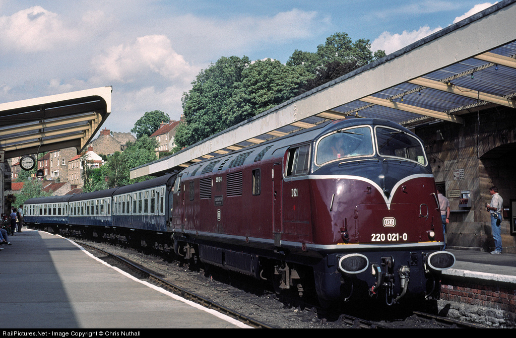 British railways class 42 number D821 in Deutsche Bundesbahn livery ...