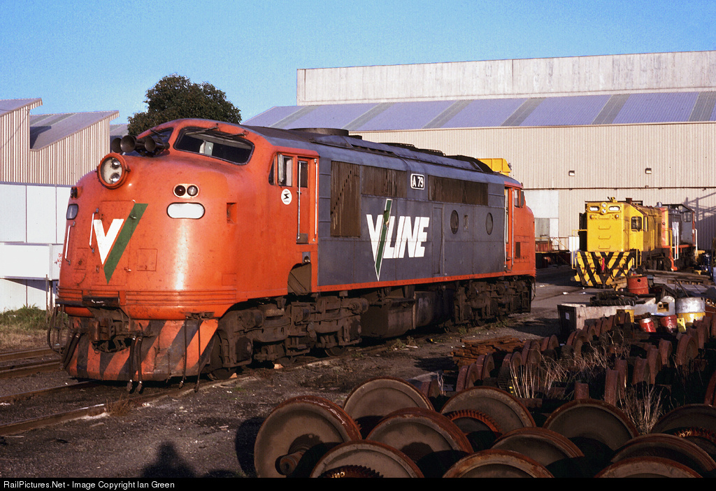 V/Line liveried A70 at Flinders Street Station, Melbourne, Australia in ...